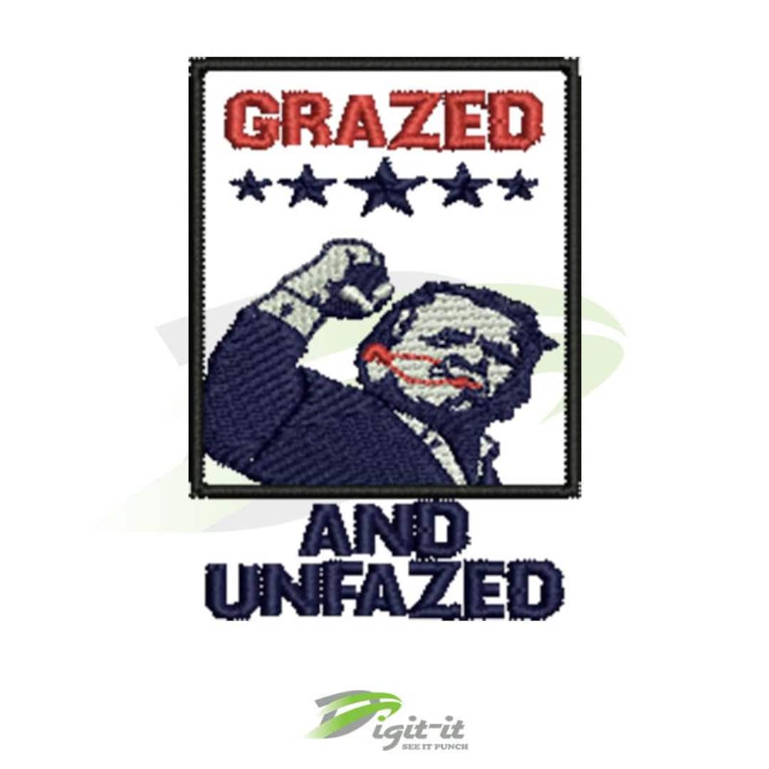 Grazed and Unfazed Digital Embroidery Design - Etsy