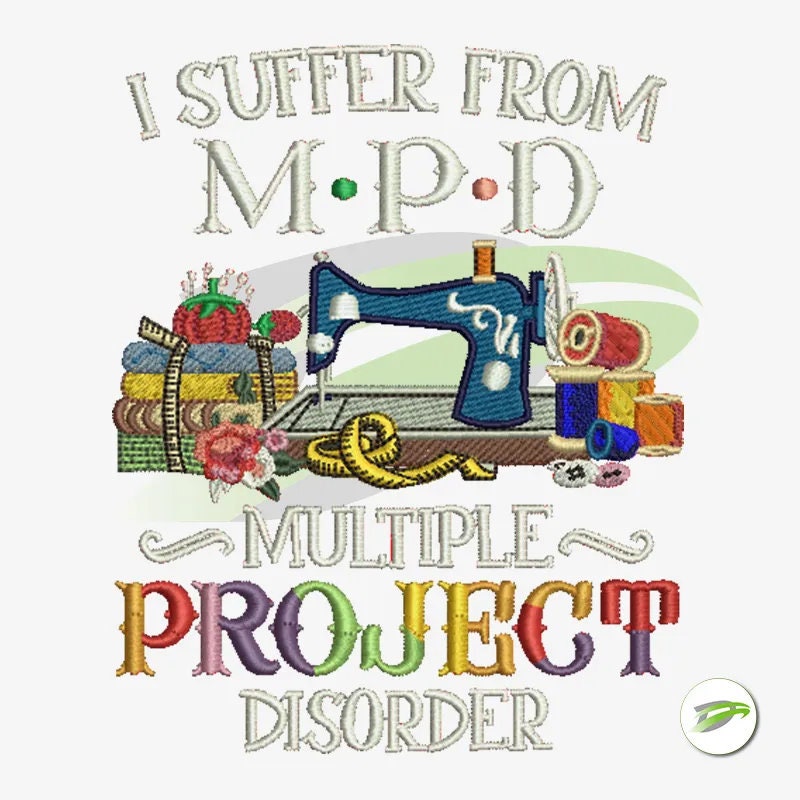 MPD (multiple Project Disorder) Digital Embroidery Design. - Etsy