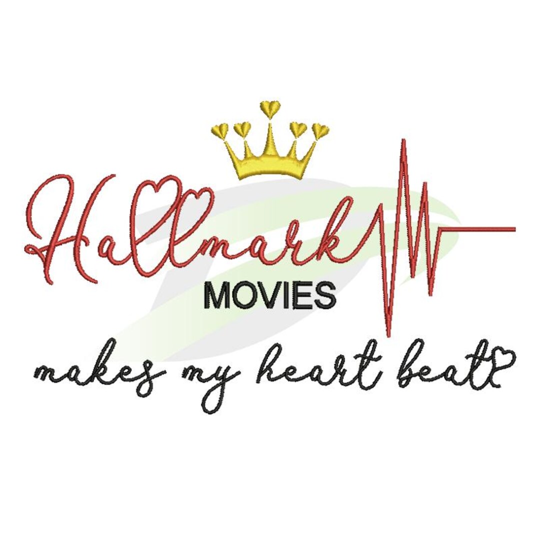 Hallmark Heartbeat Digital Embroidery Design - Etsy
