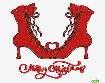 Christmas Candy Boot Digital Embroidery Design - Etsy