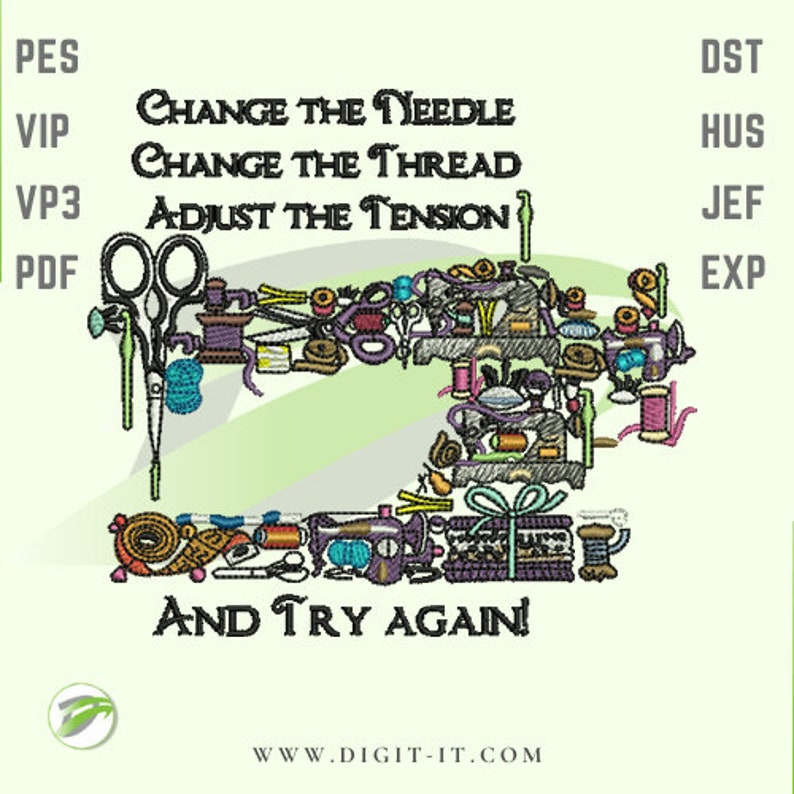 Change the Needle Embroidery Design - Etsy