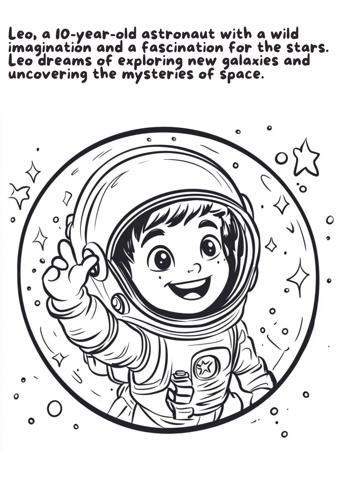 Space Coloring Book, Cosmic Coloring Pages, Galaxy, Space Adventure ...