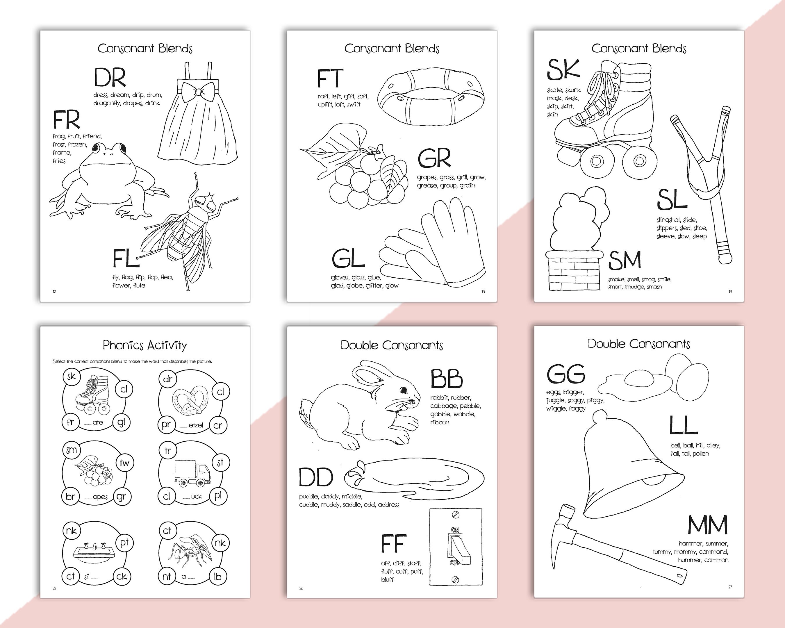 Doodles Phonics Coloring Fun Phonic Worksheets Science of Reading ...