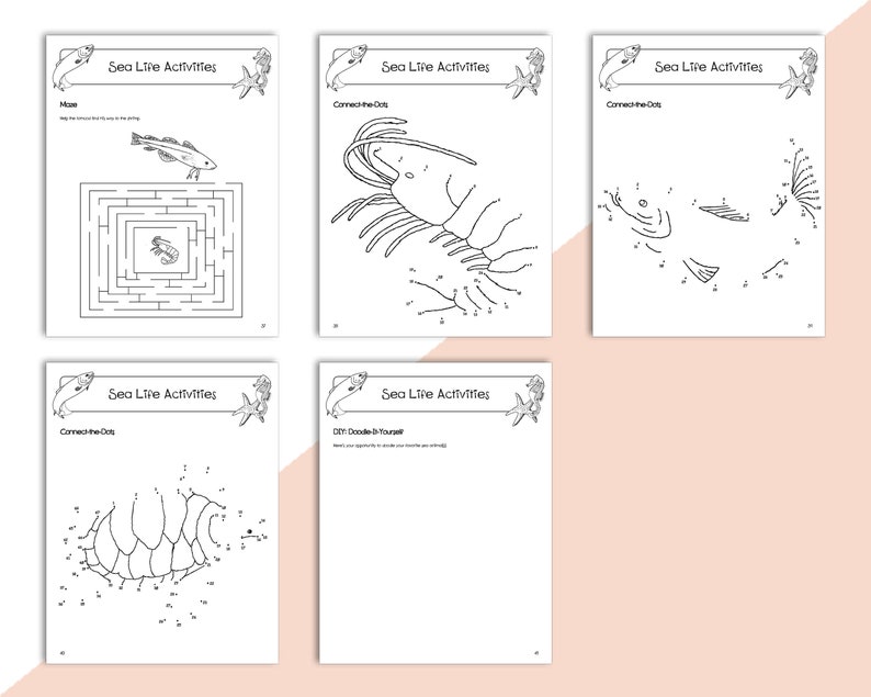 Doodles Sea Life Coloring Fun Sea Coloring Book Coloring Art Creation ...