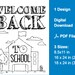 Welcome Back First Day Poster School Posters Coloring Poster School ...
