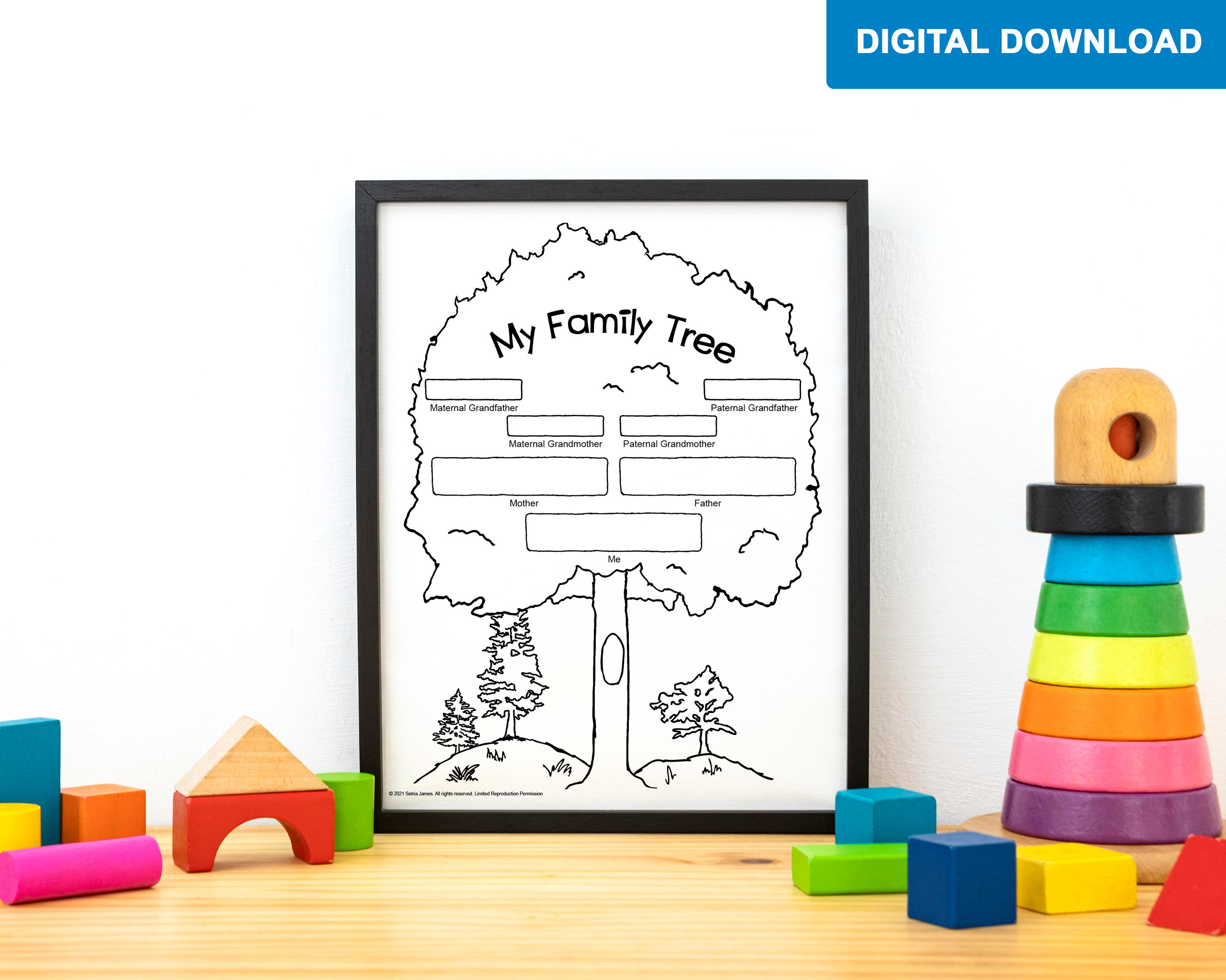 Family Tree Poster Blank Family Tree School Posters PDF Family Tree ...