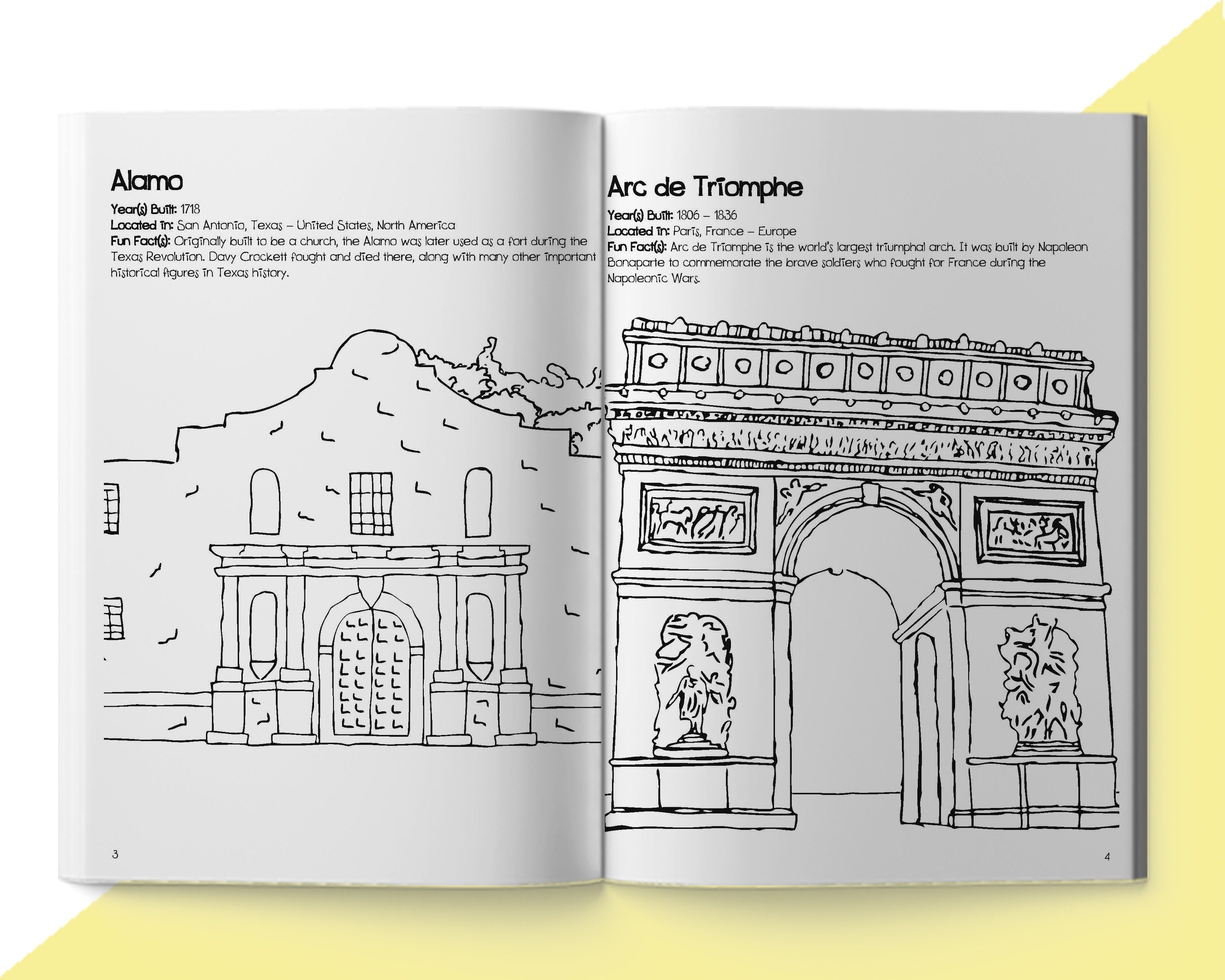 Doodles Destination Coloring Fun Wonders of the World Travel Guide ...