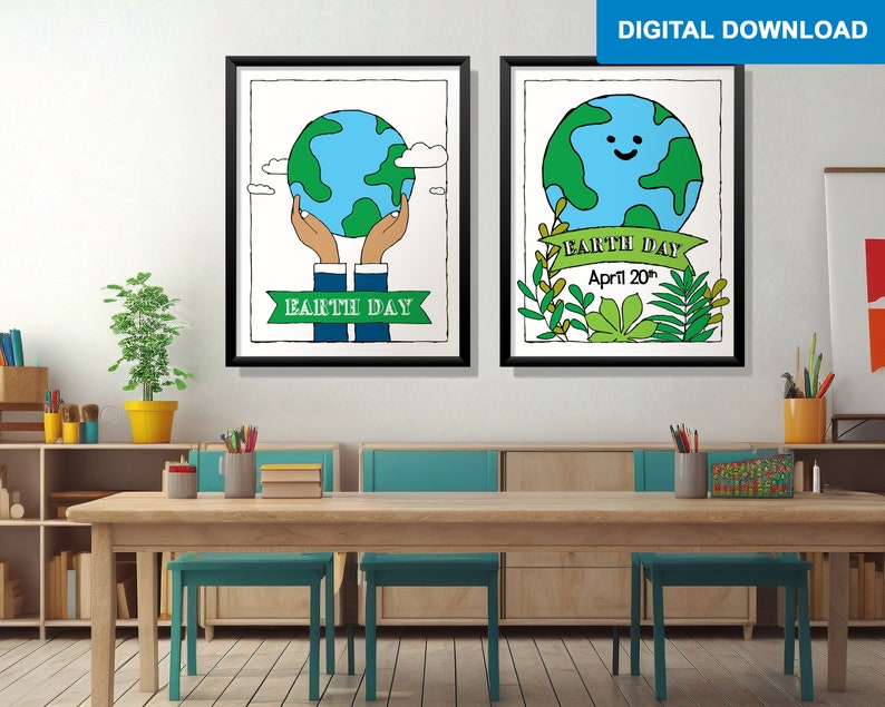 Earth Day Poster Earth Day Printable Earth Day Kids Earth Friendly ...