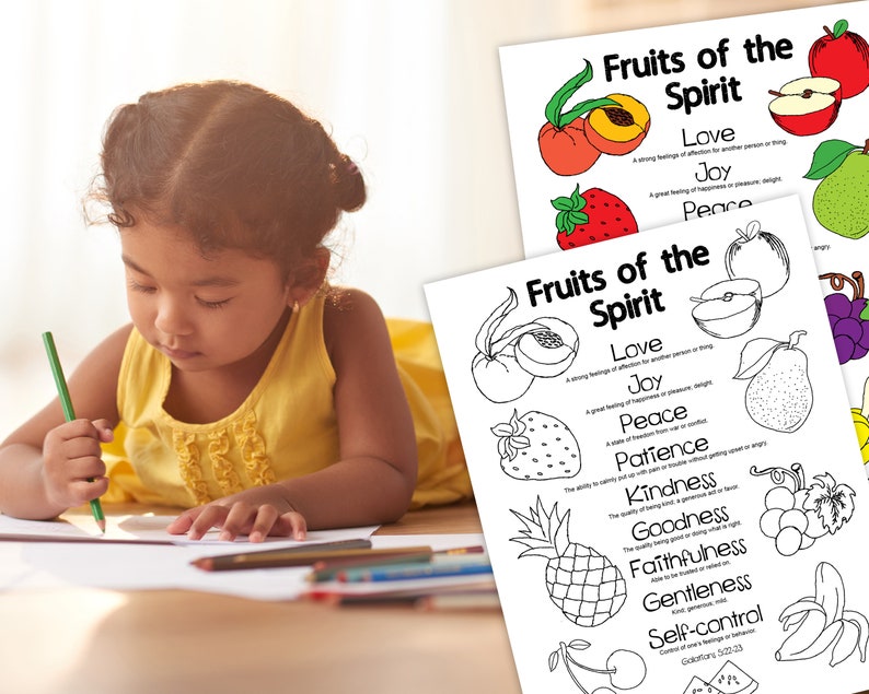 Fruits of the Spirit Sunday School Posters Fruit of the Spirit Teacher ...