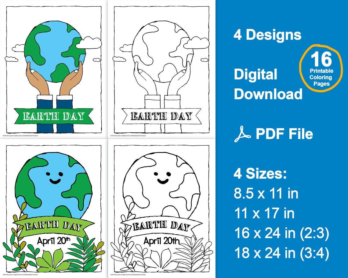 Earth Day Poster Earth Day Printable Earth Day Kids Earth Friendly ...