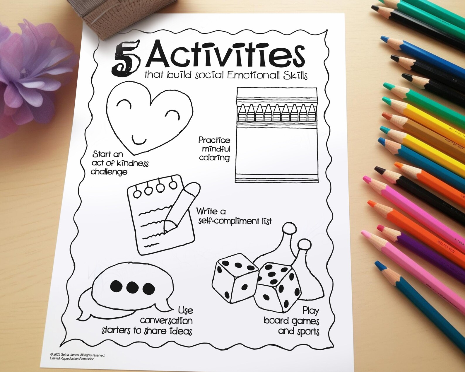 Build Emotional Learning School Counseling Posters Positive Classroom ...