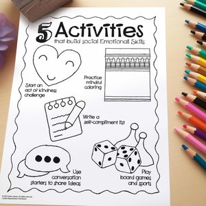 Build Emotional Learning School Counseling Posters Positive Classroom ...