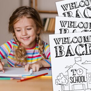 Welcome Back First Day Poster School Posters Coloring Poster School ...