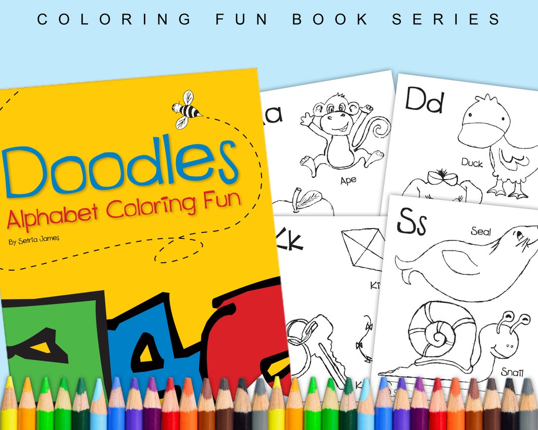 Alphabet Coloring Fun ABC Coloring Pages Coloring Art Creation ABC ...