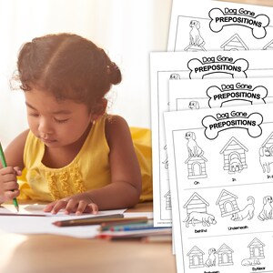 Gigantic Coloring Poster of Prepositions Teacher Poster Decor Digital ...