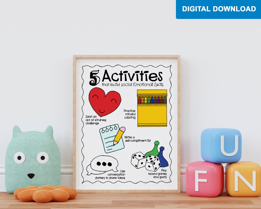 Build Emotional Learning School Counseling Posters Positive Classroom ...