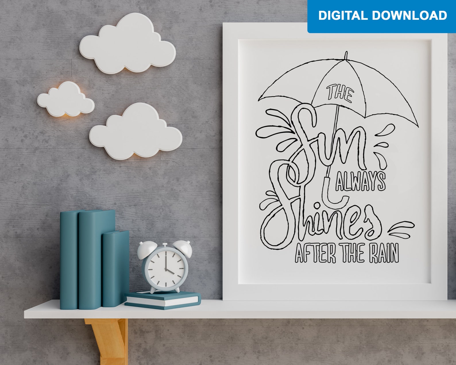 Sunshine After the Rain Positive Classroom Posters School Counseling ...