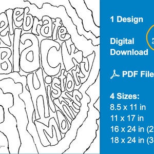 African American Poster Coloring Page Black History School Posters PDF ...