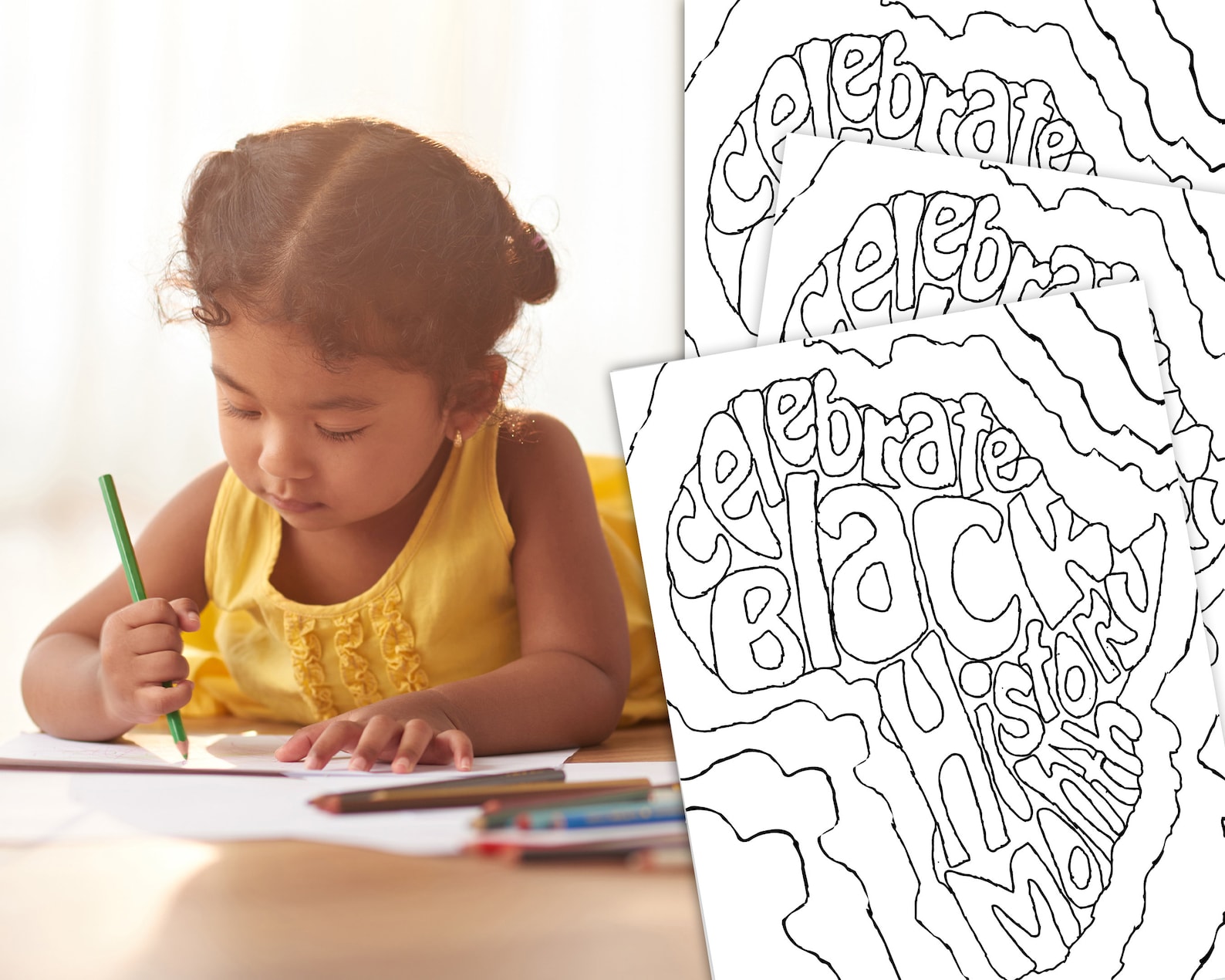 African American Poster Coloring Page Black History School Posters PDF ...