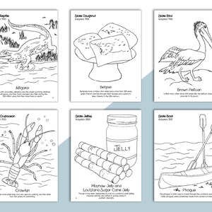 Louisiana Travel Coloring Book: Pelican State Doodles - Etsy