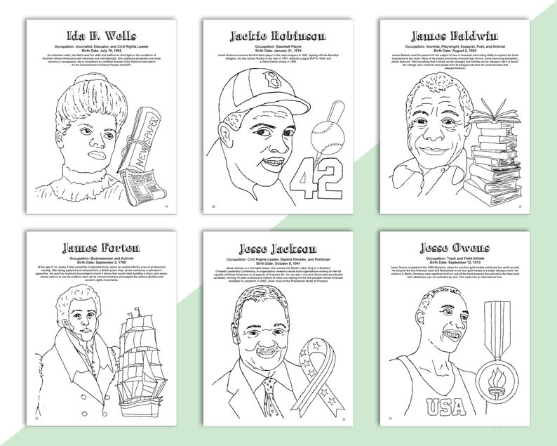 Doodles African America Coloring Book Coloring Art Creation - Etsy