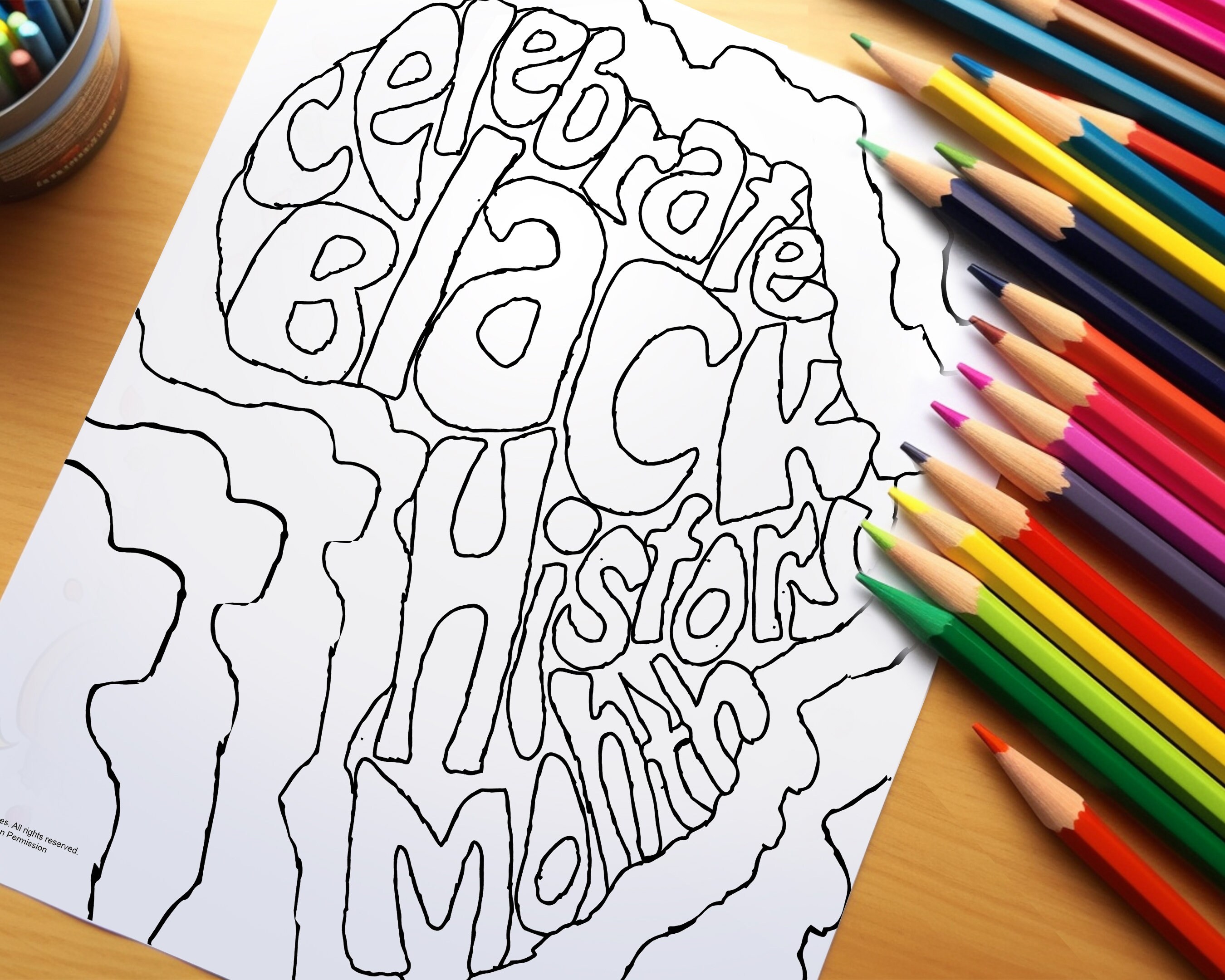 African American Poster Coloring Page Black History School Posters PDF ...
