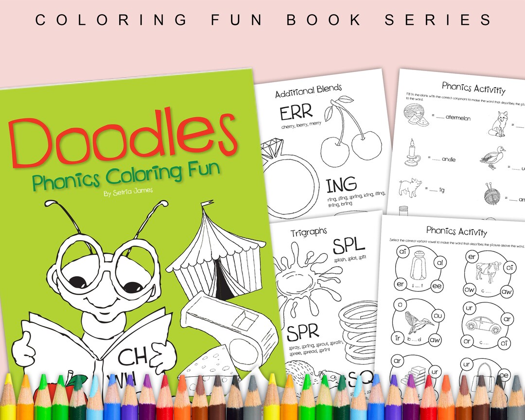 Doodles Phonics Coloring Fun Phonic Worksheets Science of Reading ...
