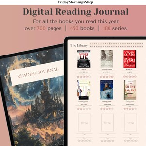 Digital Reading Journal, Reading Tracker, Digital Book Journal for ...