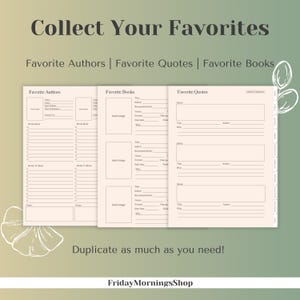 Digital Reading Journal, Reading Tracker, Digital Book Journal for ...