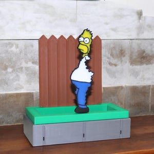 3D Printed Homer Simpson Bush Meme Sponge Holder | Funny Simpsons ...