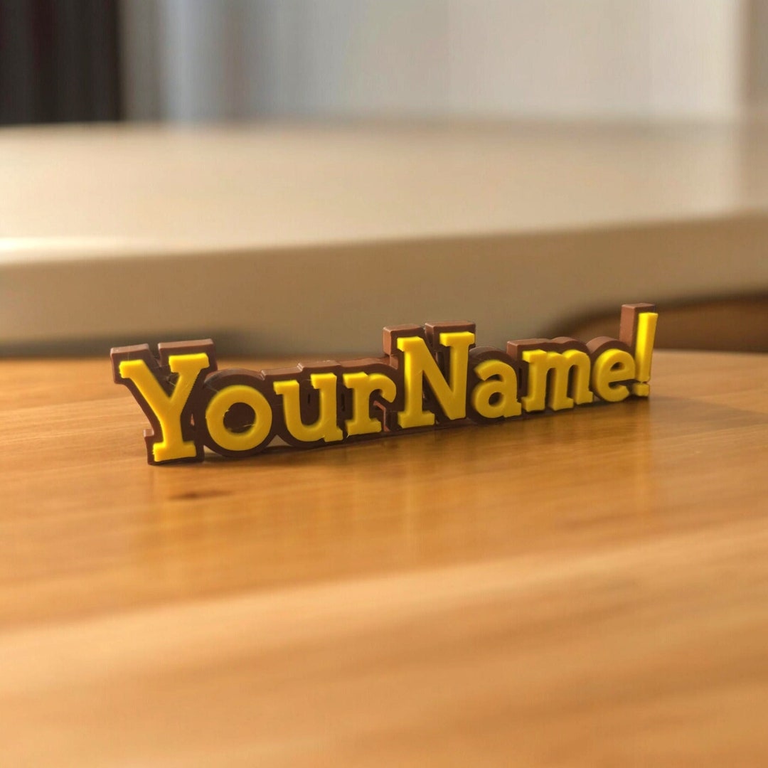 Personalized Animal Crossing Desk Nameplate - Custom Office Decor, Cute ...