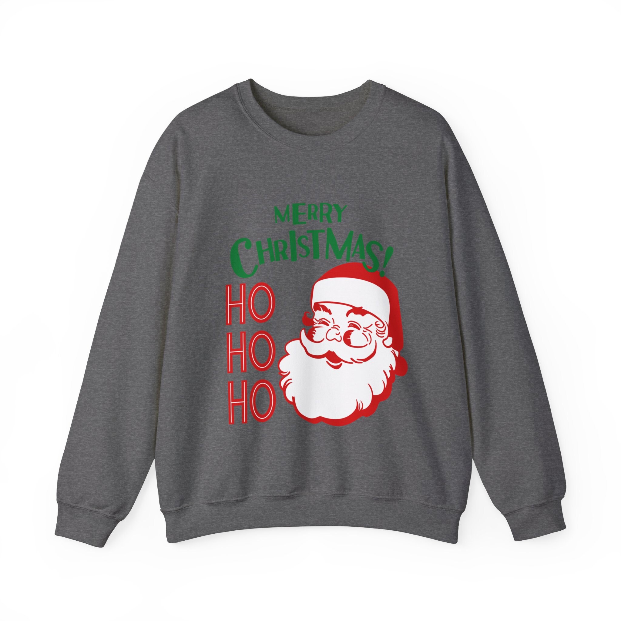 Merry Christmas Sweatshirt, Retro Santa Sweatshirt, Vintage Santa ...