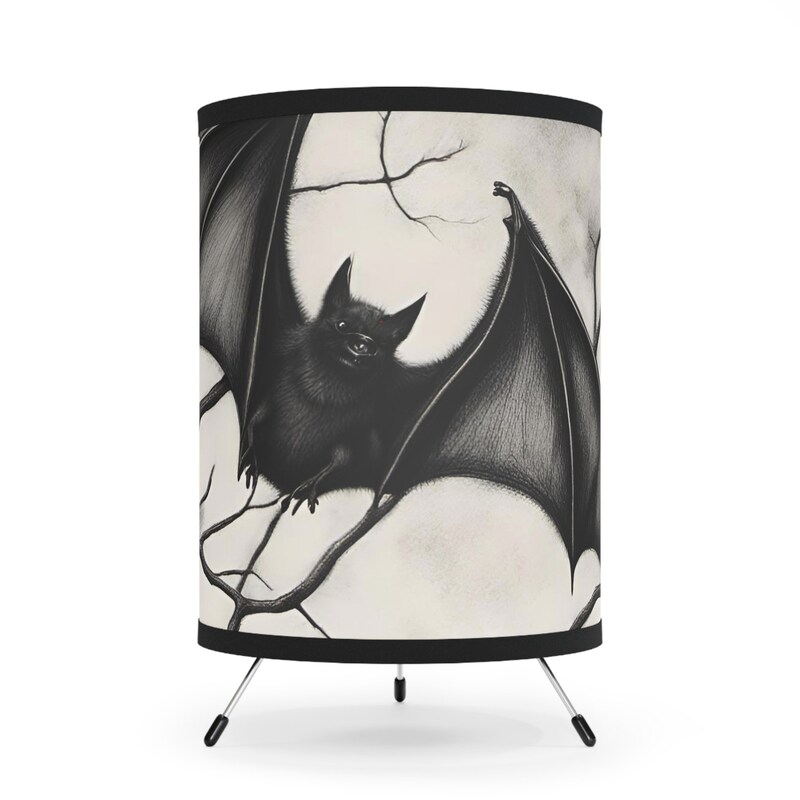 Gothic Bat Lamp - Etsy