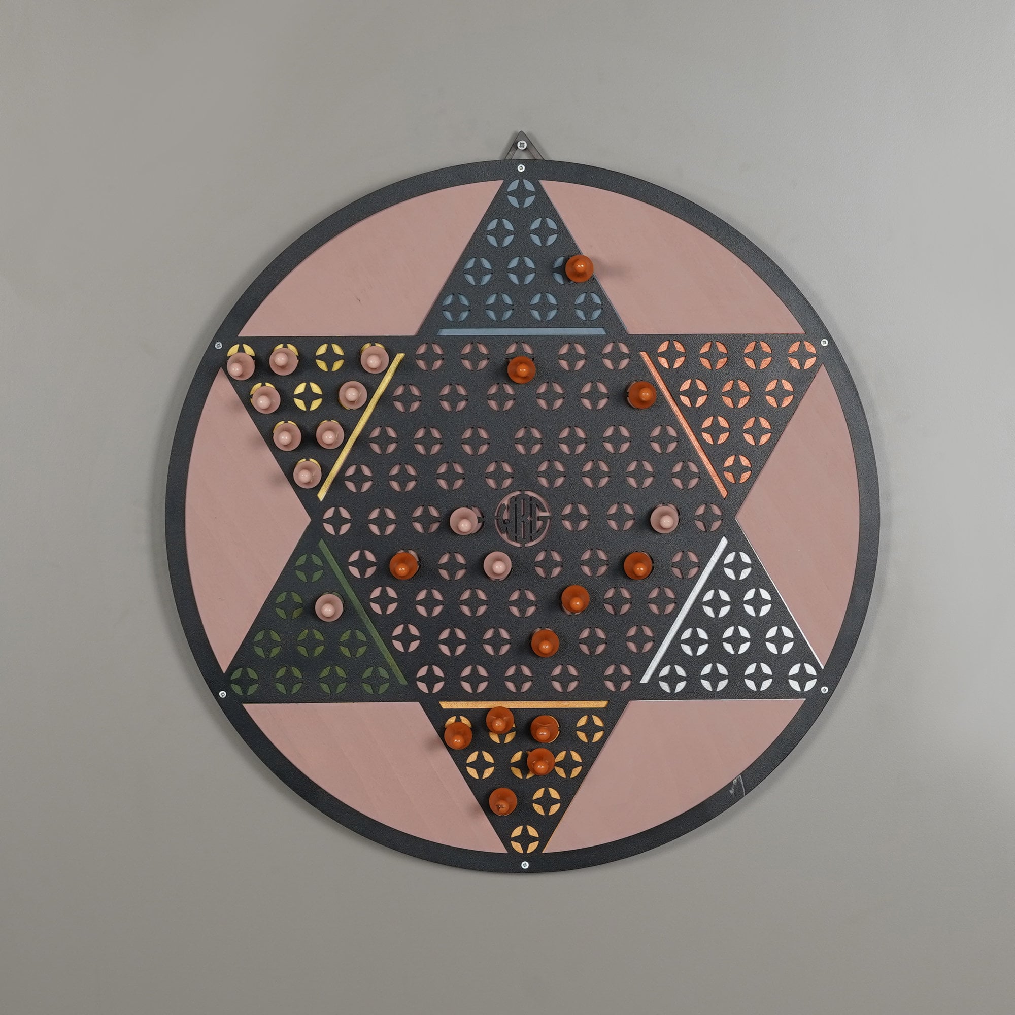 Checkers Wall Board Games Strategy Game Livingroom Wall Art Decor ...