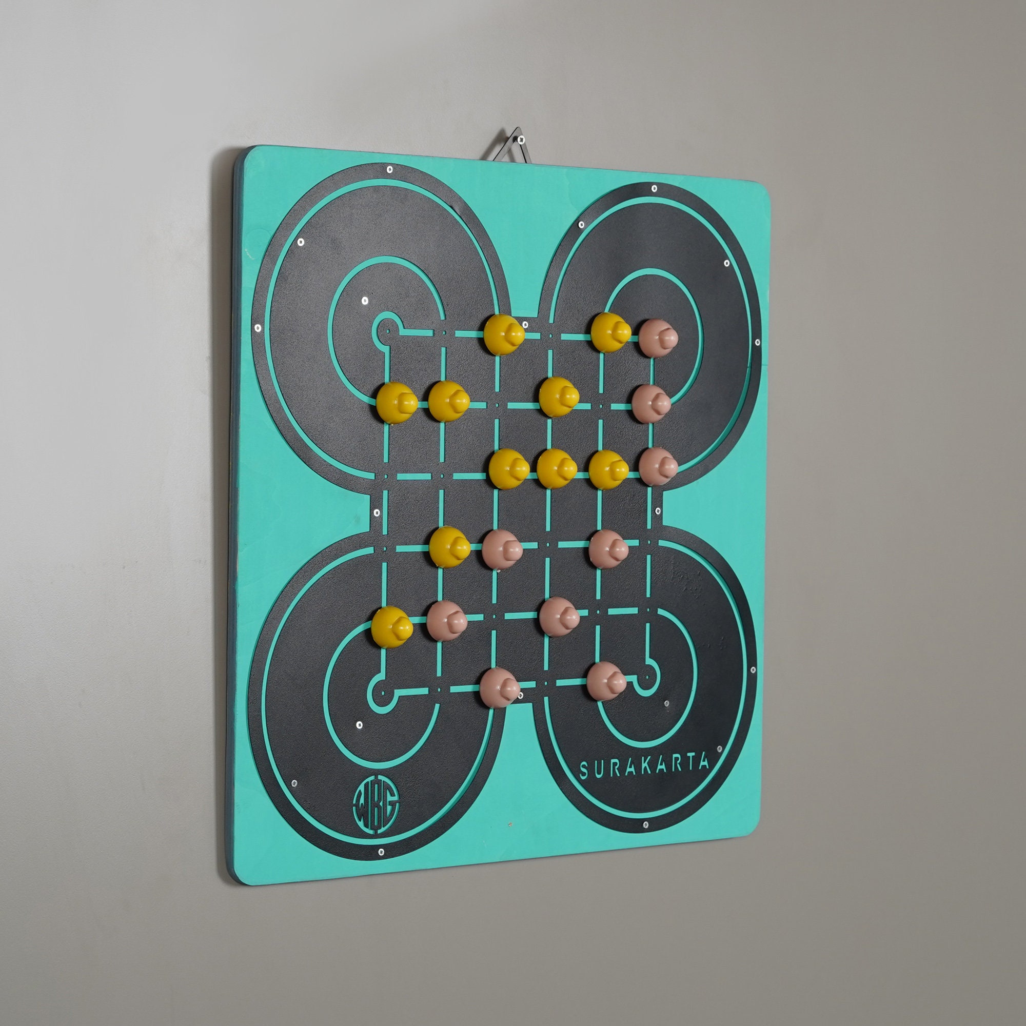 Surakarta Game Roundabout Game With Instructions Metal Wall Art ...