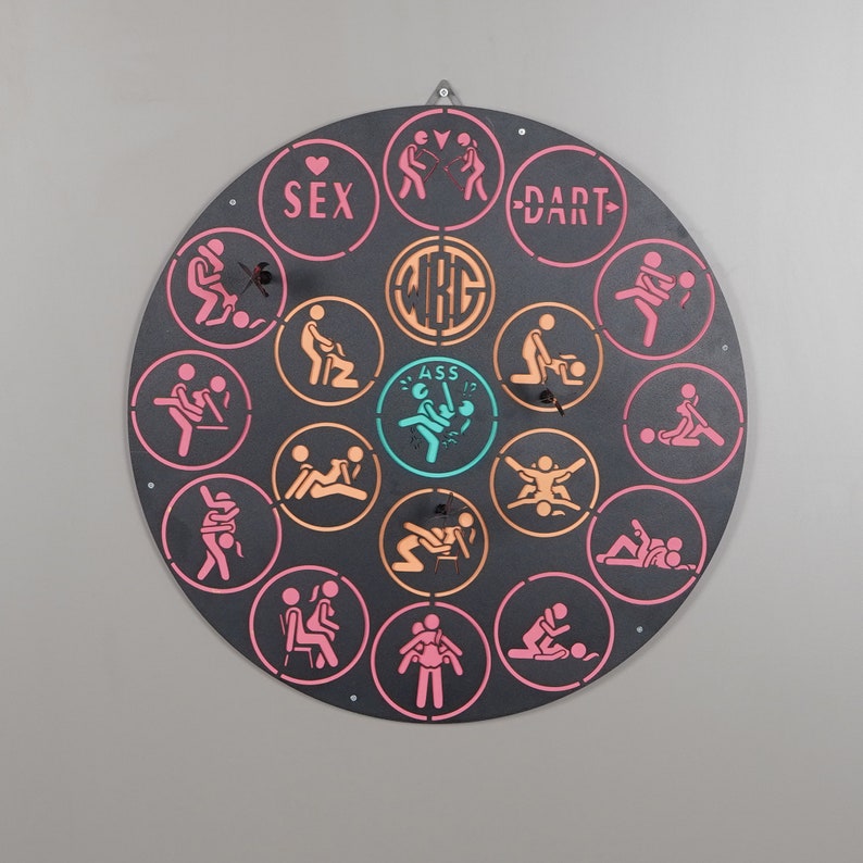 Sex Magnetic Dart For Adult Metal Wall Decor Adult Toys Funny Decor Housewarming T Wall Board