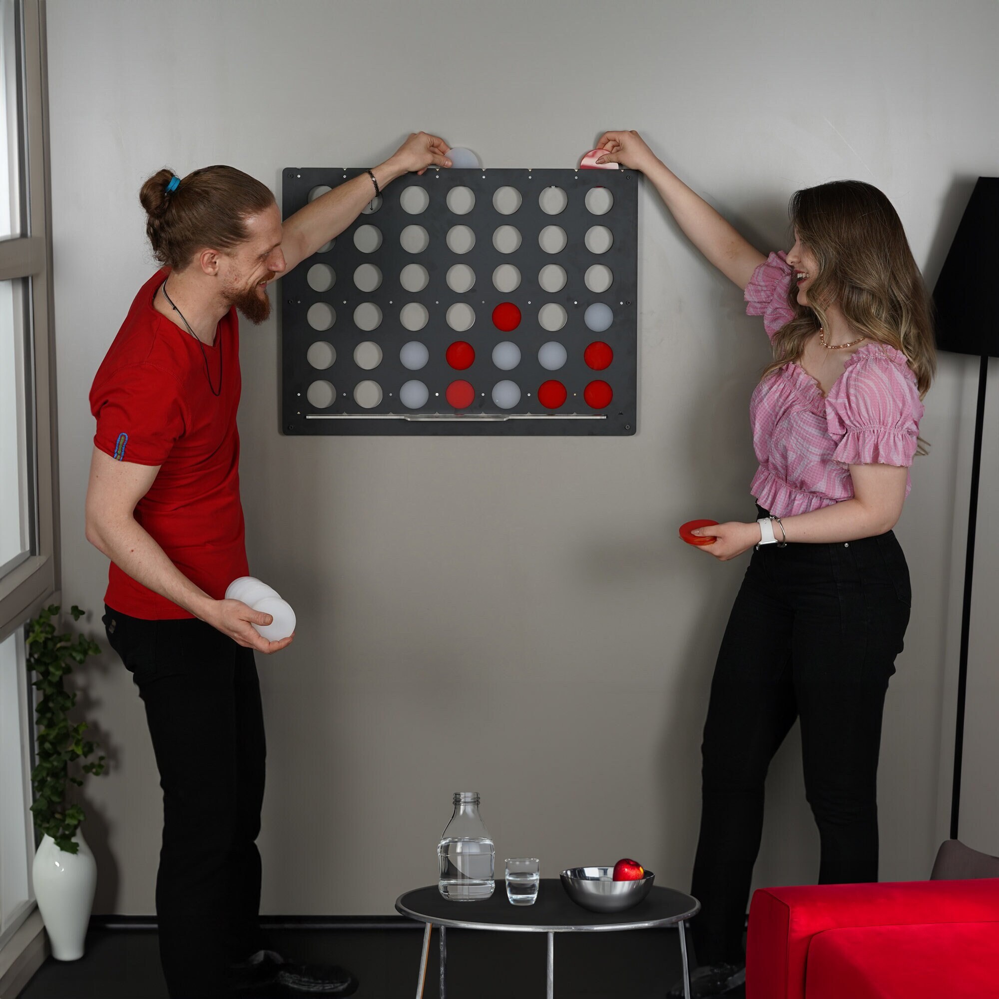 Connect Four Game Metal Wall Board Game Livingroom Art Decor - Etsy Canada