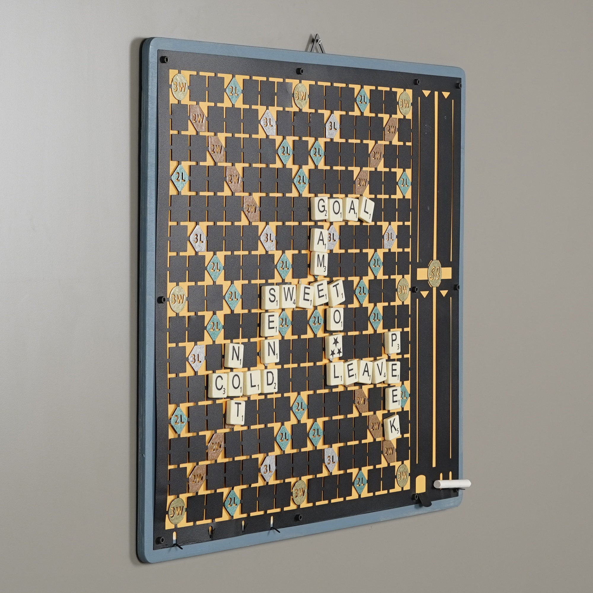 Scrabble Play on Wall Large Size Metal Wall Decor Art Magnetic Tiles ...