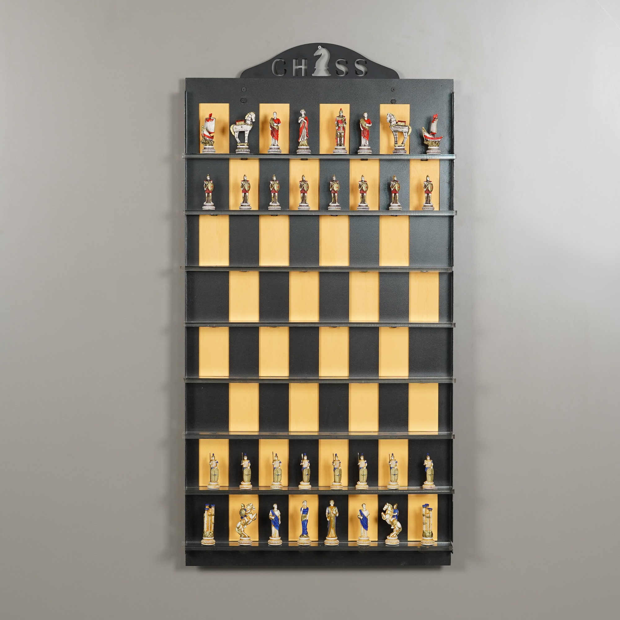 Wall Chess Board Games Set Play on Wall and Table Adult Toys ...