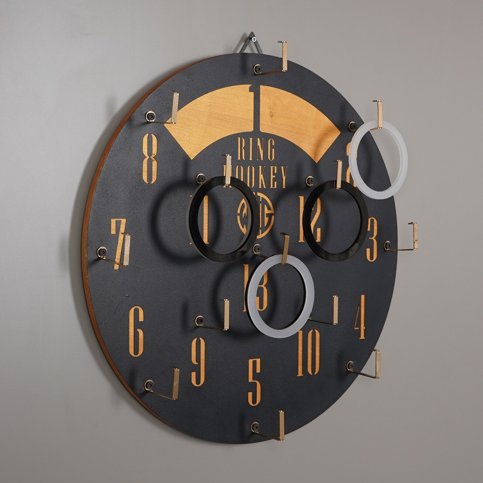 Ring Hookey Wall Board Game Housewarming Gift Metal Wall Decor Adult ...