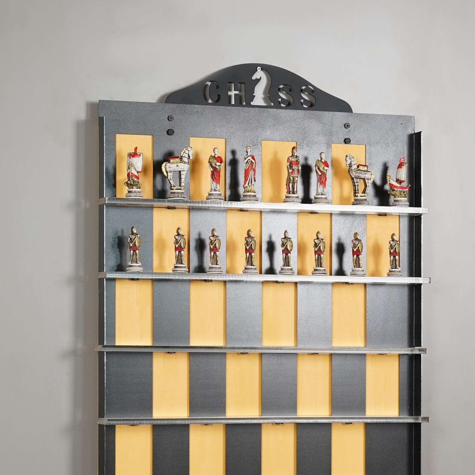 Wall Chess Board Games Set Play on Wall and Table Adult Toys ...