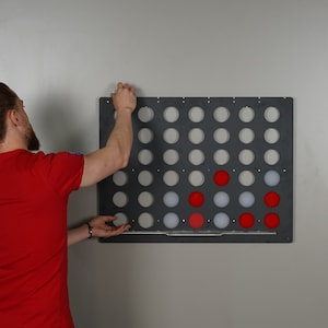 Connect Four Game Metal Wall Board Game Livingroom Art Decor - Etsy Canada