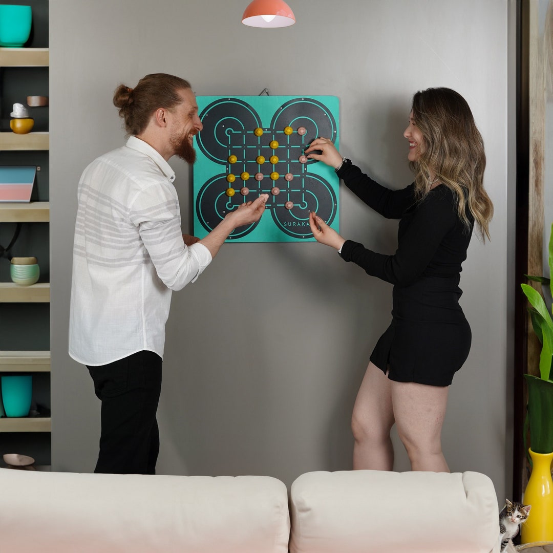 Surakarta Game Roundabout Game With Instructions Metal Wall - Etsy