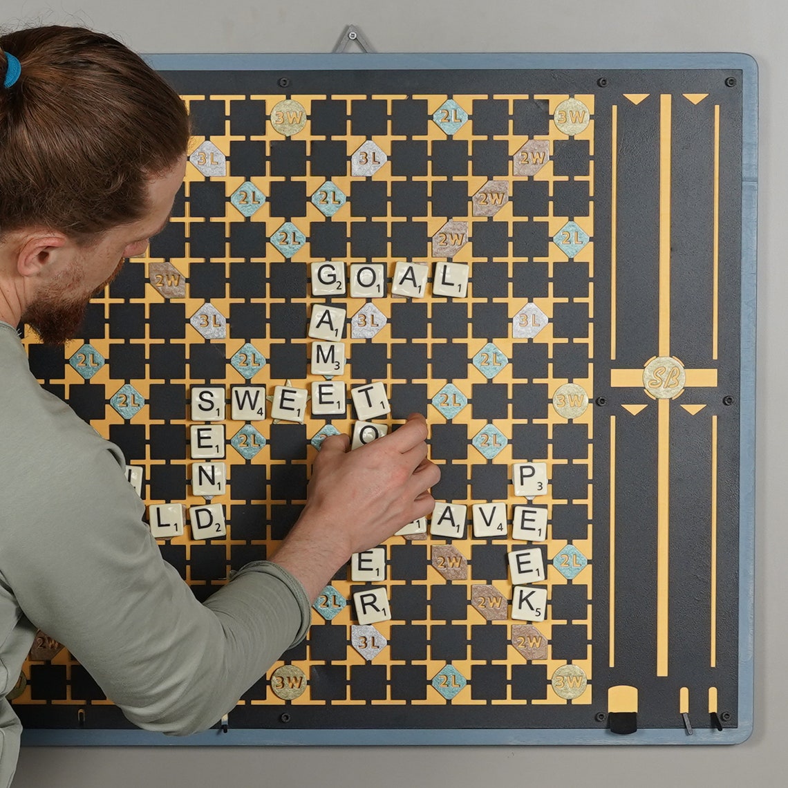 Scrabble Play on Wall Large Size Metal Wall Decor Art Magnetic Tiles ...