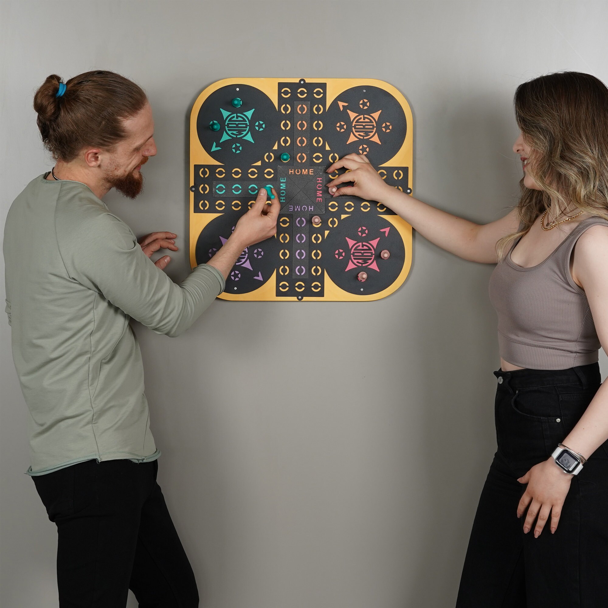 Ludo Wall Board Games Metal Wall Art Vintage Wall Art Unique Wall Decor ...