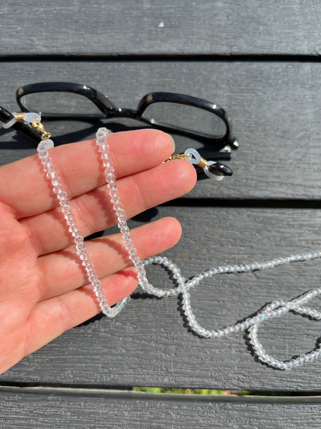Elegant Glass Bead Glasses Chain the Perfect Accessory and an Original ...