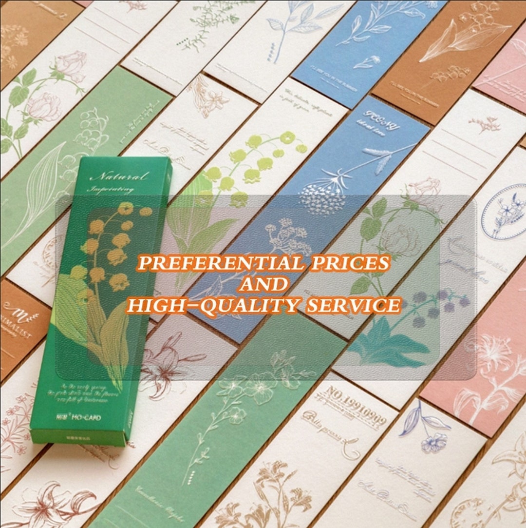 Vintage Embossed 3D Letterpress Paper Bookmarks - High-value Ancient ...