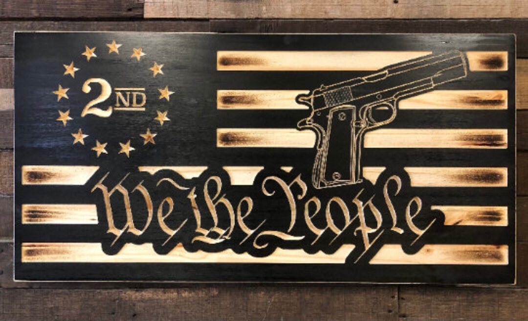 2nd Amendment American Flag, Pistol American Flag, We the People ...