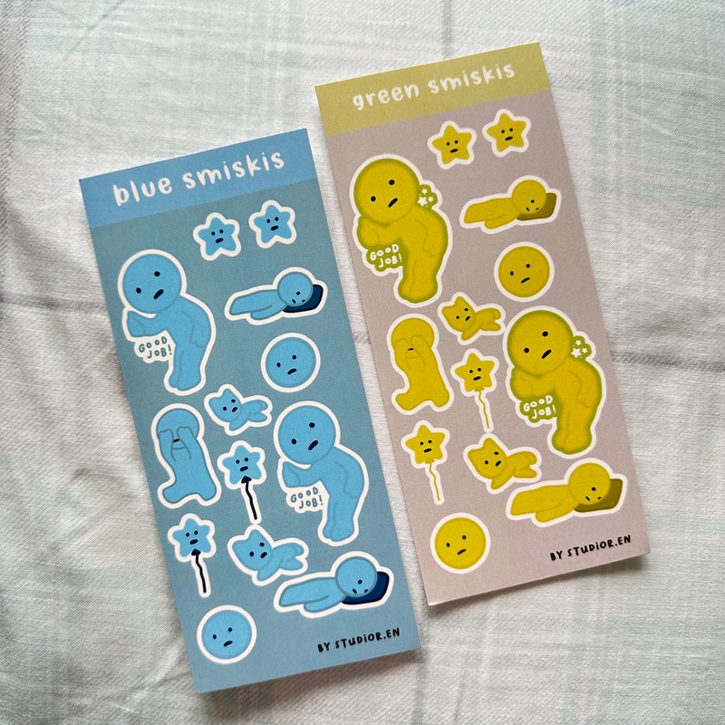 Smiski Stickers - Etsy