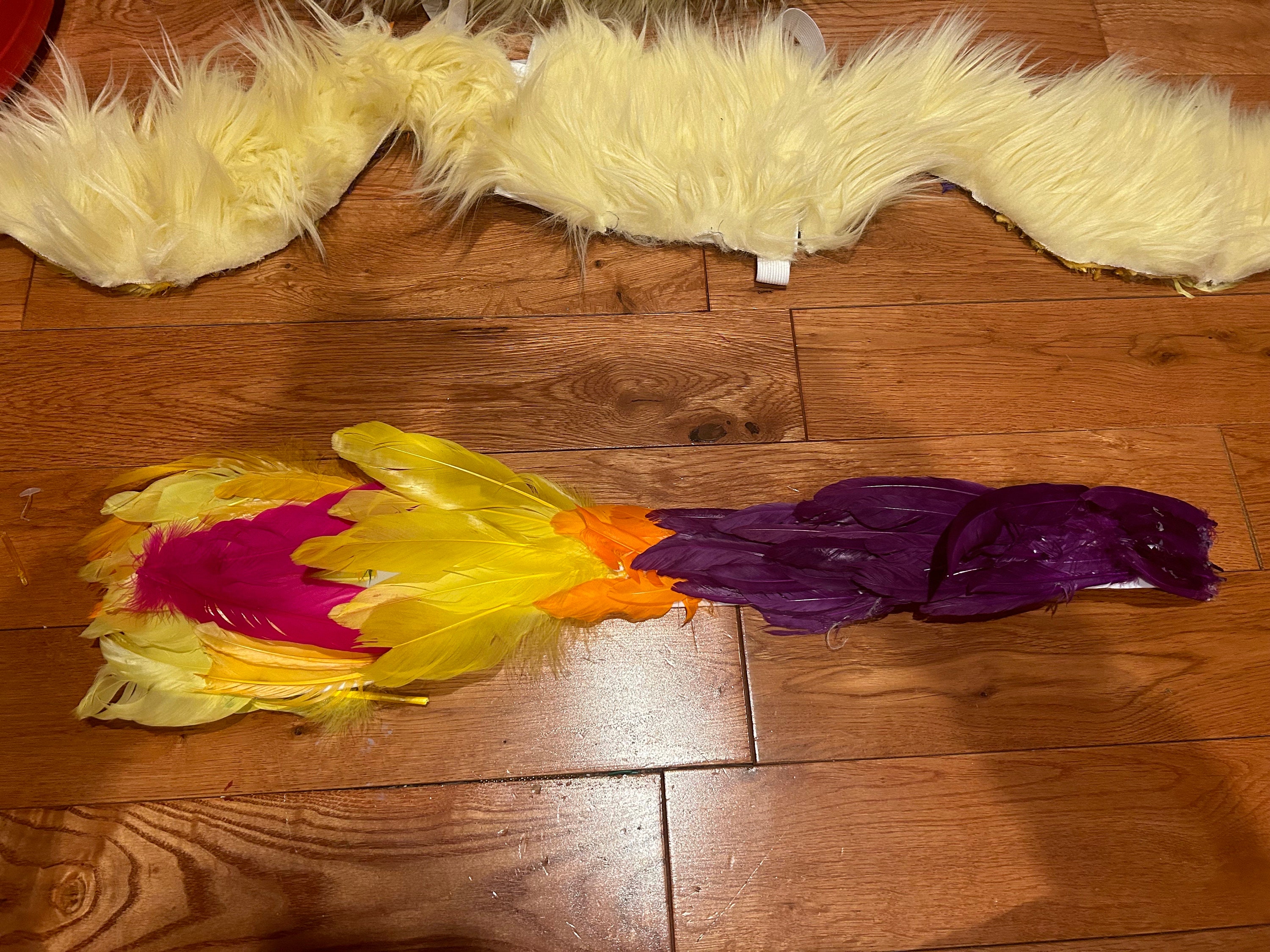Fursuit Partial yellow Bird With Pink Heart on Chest - Etsy